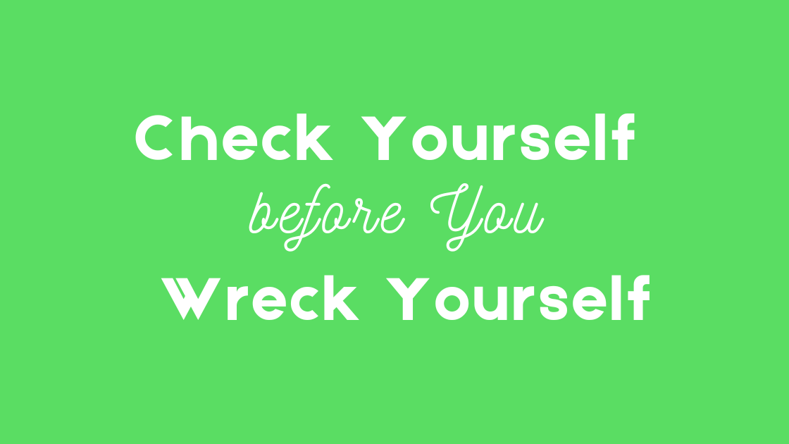Check Yourself before You Wreck Yourself - Nalandabodhi International